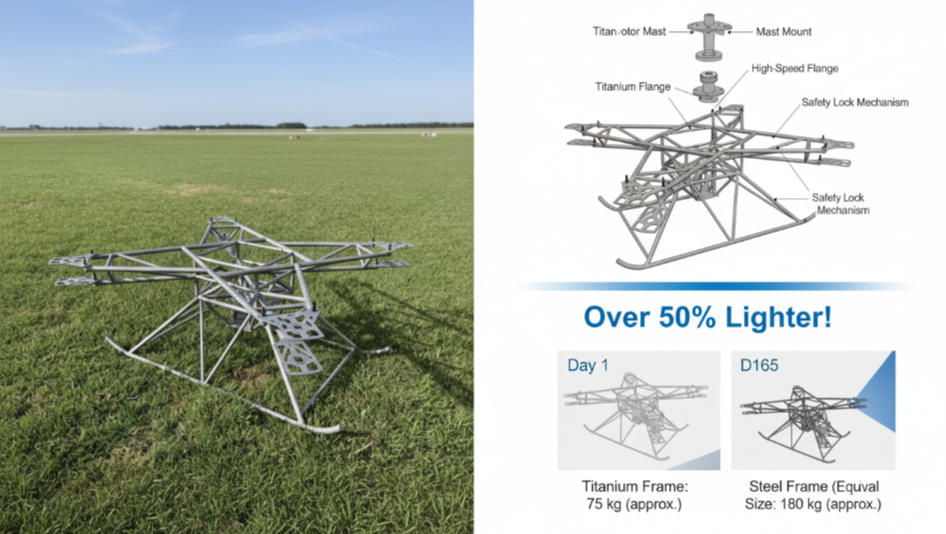 Titanium Materials Gyrocopter Frame Supplier | Custom Aviation Parts ...