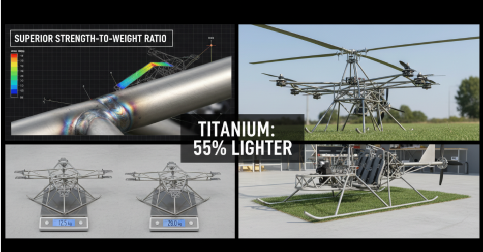 Titanium Materials Gyrocopter Frame Supplier | Custom Aviation Parts ...